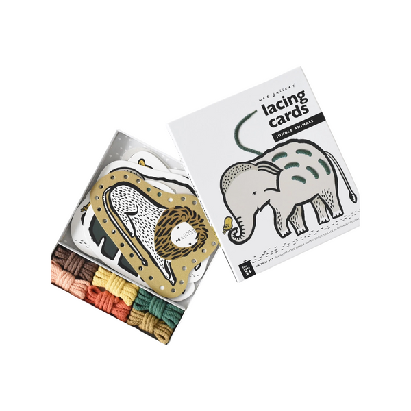 Wee Gallery Jungle animals lacing cards – Les Petits Voyous